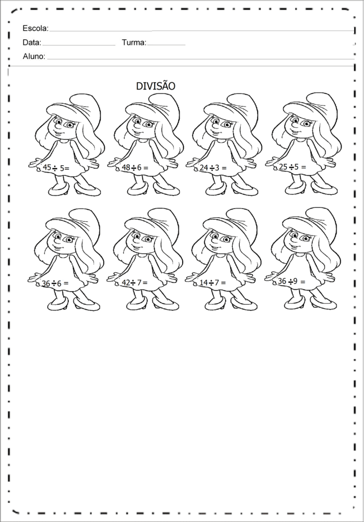 Entendendo Dividendo Divisor resultado e resto, Matemática