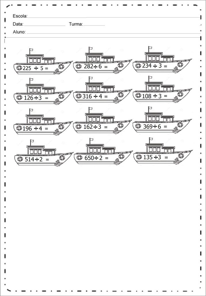 Entendendo Dividendo Divisor resultado e resto, Matemática